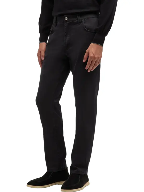Stefano Ricci Black Wash Denim Jeans - Black Dark Wash