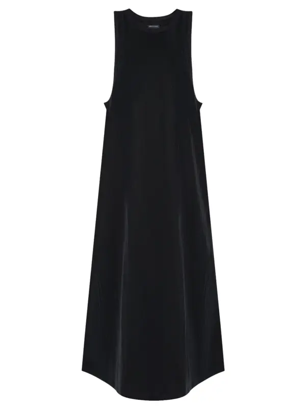 Y3 Sleeveless Midi Dress - Black