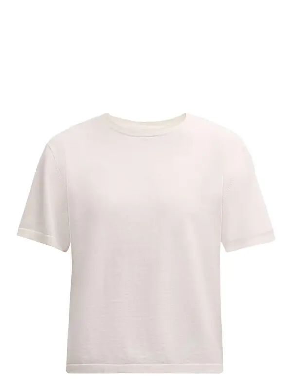 Rails Cotton Cashmere Crewneck T-shirt - White