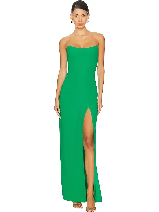 Amanda Uprichard Chamberlain Maxi Dress - Jungle