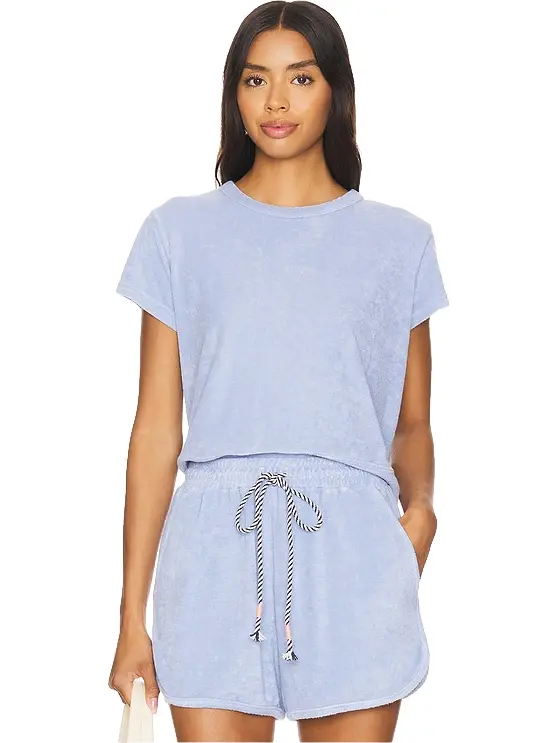 Sundry Courtside Pullover - Blue Linen
