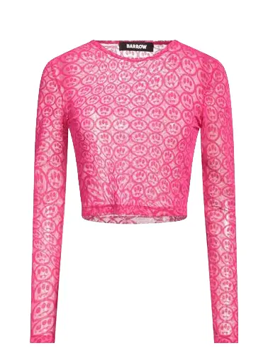 BARROW Tulle Crop Top - Pink