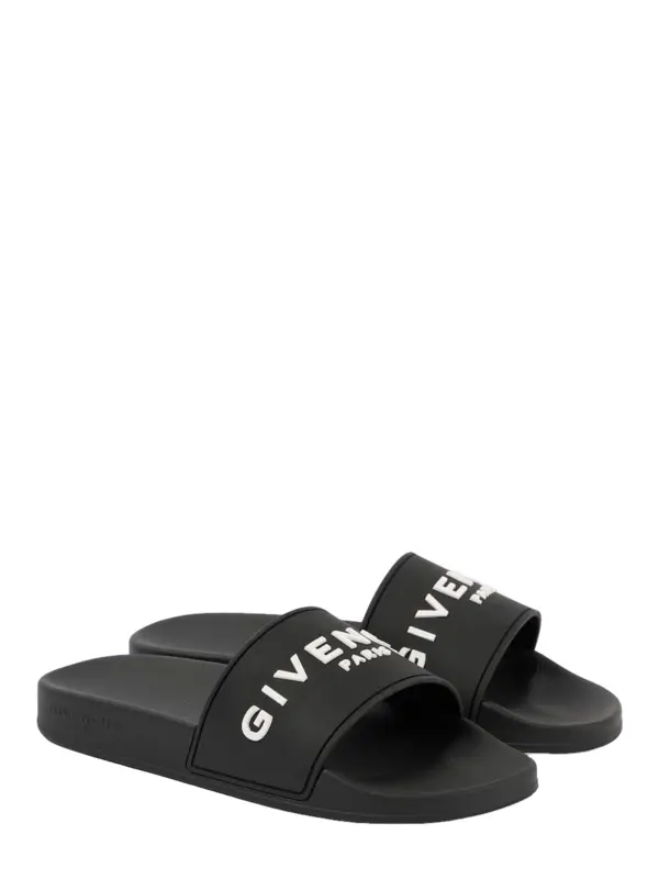 Givenchy Logo Slides - Black