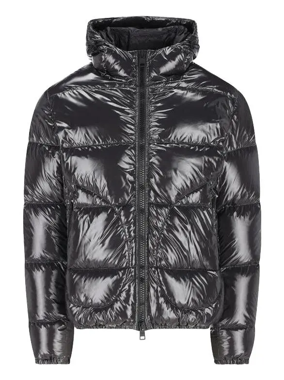 Herno Short Padded Bomber Jacket - Gray