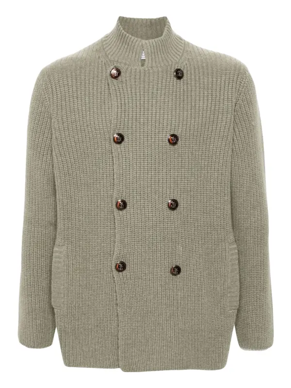 Brunello Cucinelli Fisherman's Knit Cardigan - Grey