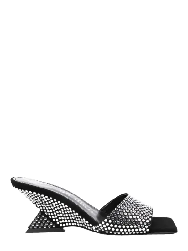 Attico 60mm Cheope Mules - Black