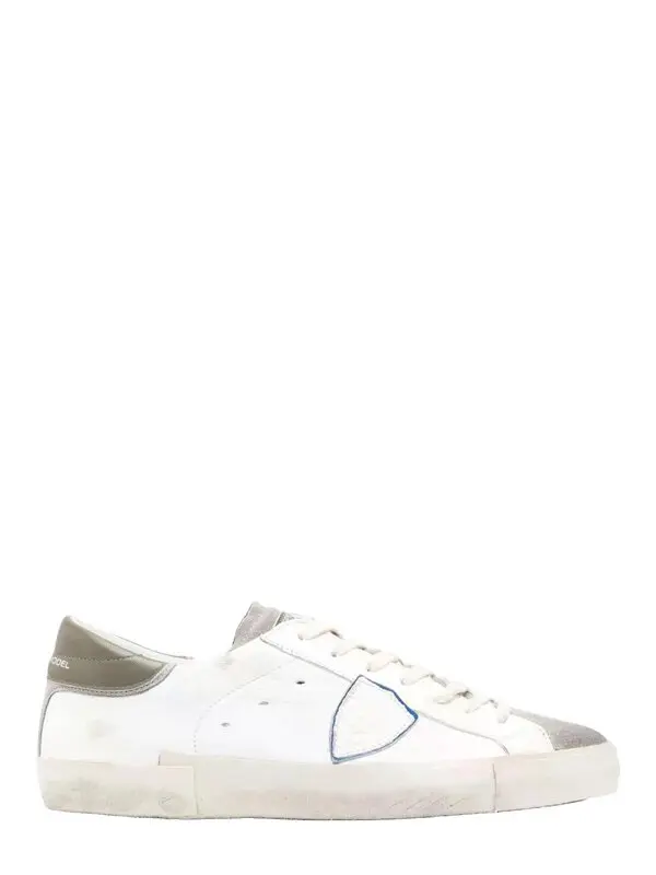 Philippe Model Panelled Low Top Sneakers - White