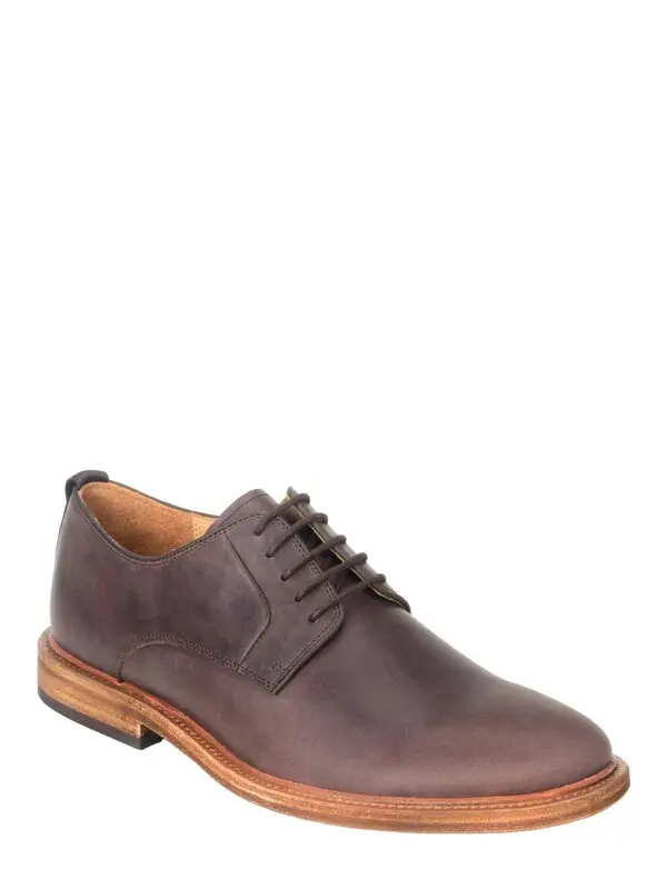WARFIELD & GRAND Aptos Plain Toe Derby - Dark Brown