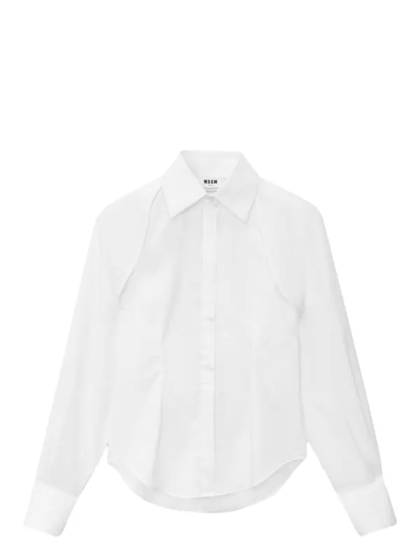 MSGM Detachable-sleeve Buttoned Shirt - White