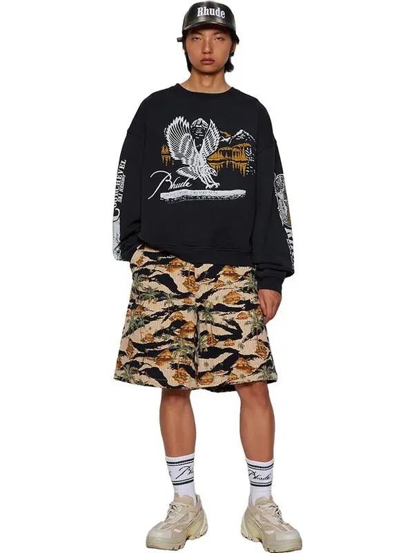 Amiri Repeat Palm Skater Shorts - Mojave Desert