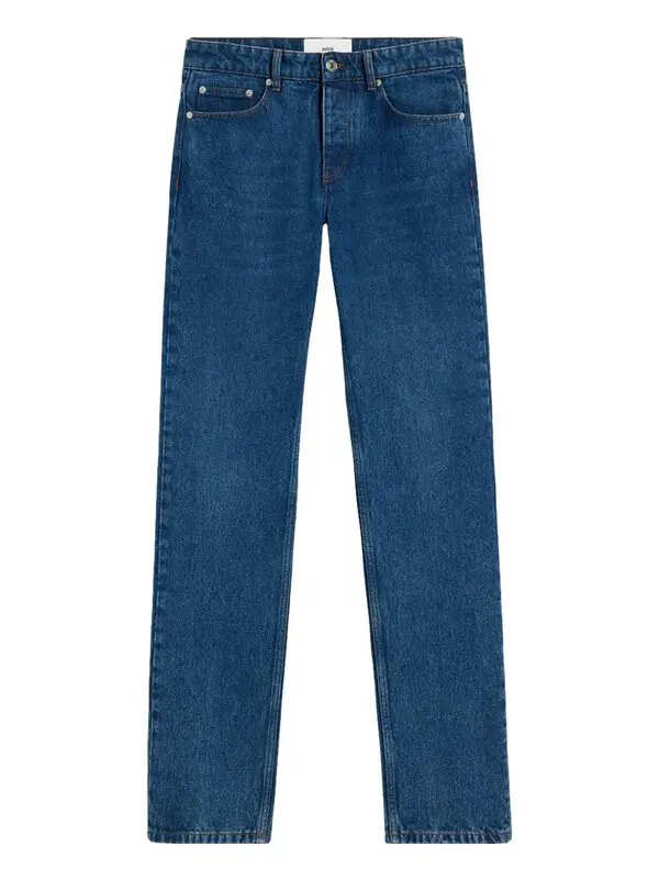 Ami Classic Fit Cotton Jeans - Used Blue