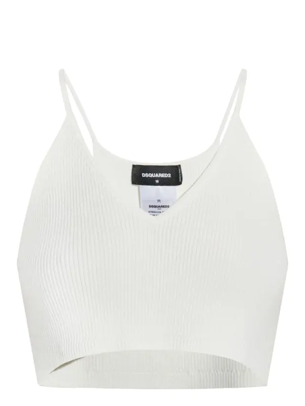 Dsquared2 Logo Knit Top - White