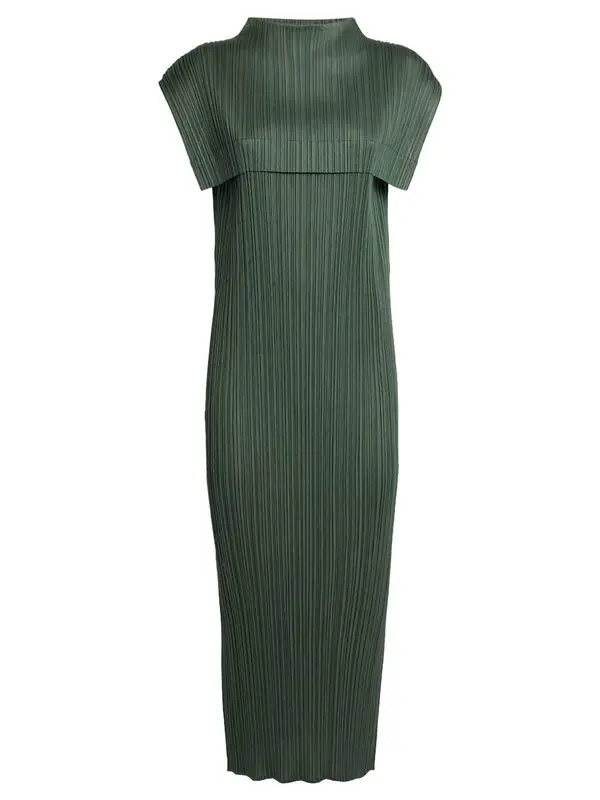 Issey Miyake Monthly Colors June Midi Dress - Green