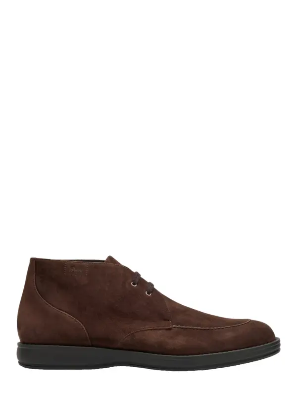 Brioni Journey Suede Desert Boots - Coffee