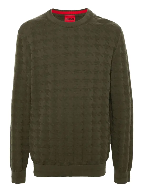 Hugo Boss Organic Cotton Jumper - Green
