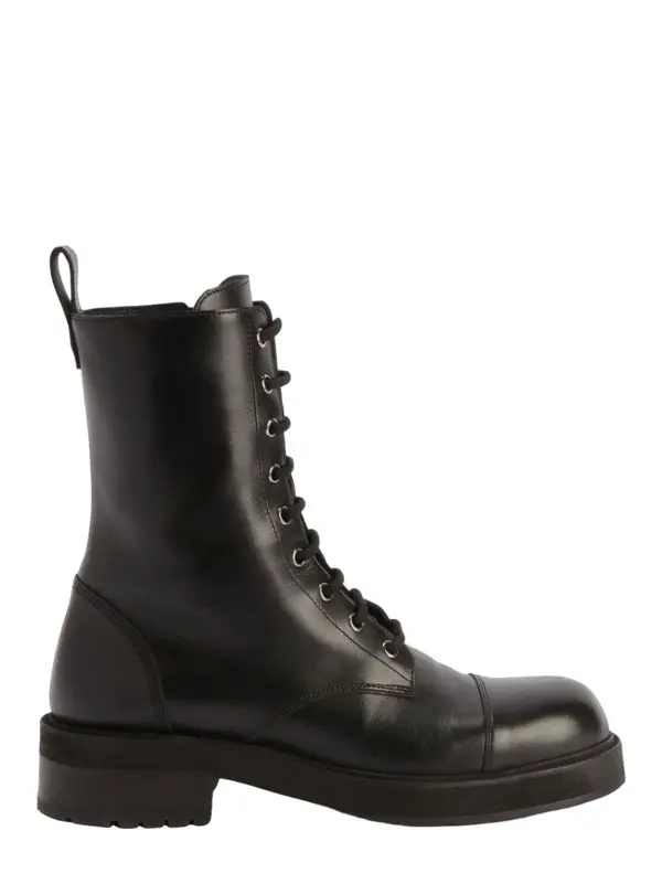 GIUSEPPE ZANOTTI Toluse Leather Ankle Boots - Black