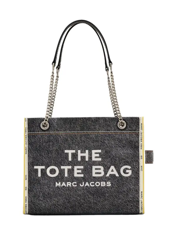 Marc Jacobs Denim Chain Medium Tote - Black