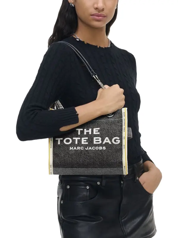 Marc Jacobs Denim Chain Small Tote Bag - Grey