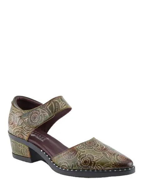SPRING STEP SHOES Jazzberry Pump - Olive Multi