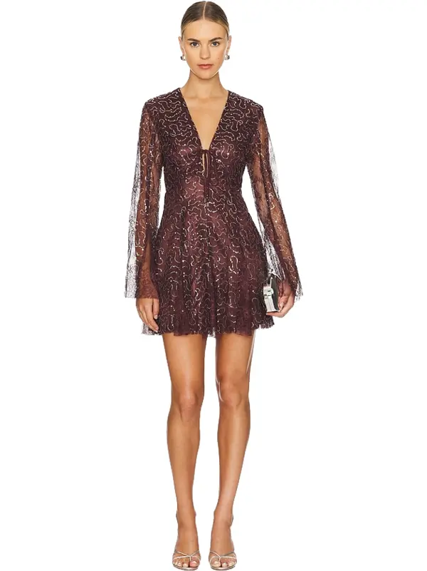SABINA MUSAYEV Sunniva Dress - Bitter Chocolate