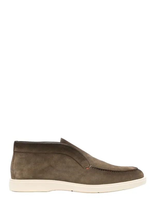 Santoni Suede Boots - Green