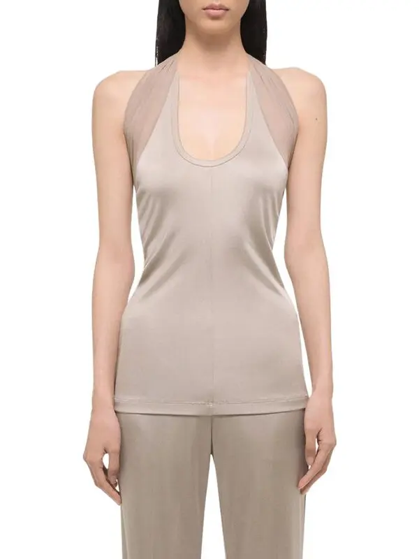 Helmut Lang Dancer Halter Top - Dune - V0z