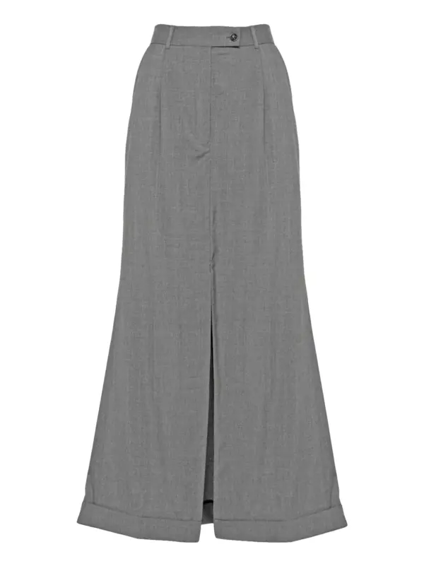 Viktor & Rolf High-waisted Maxi Skirt - Grey