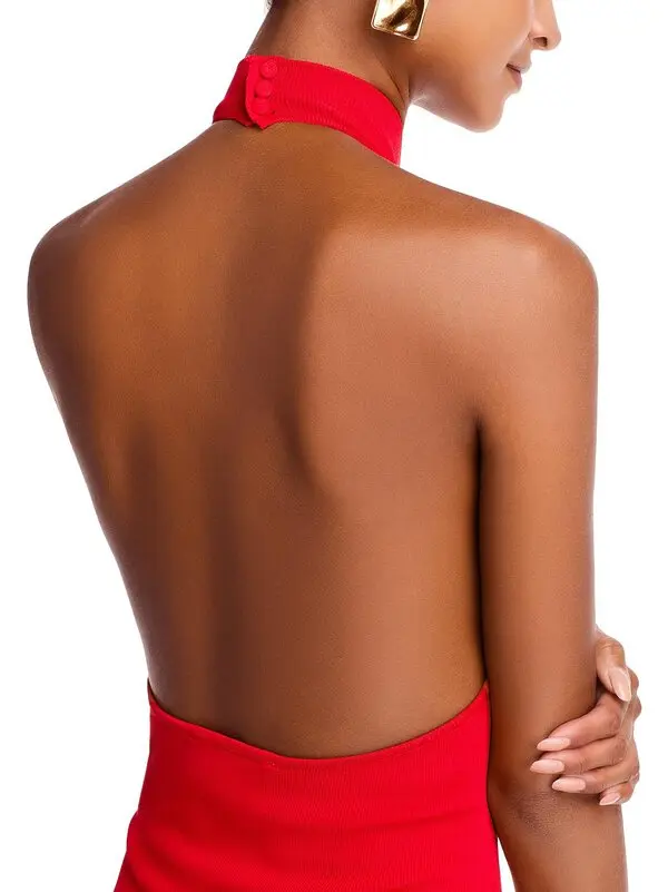Solid & Striped The Soglio Halter Maxi Dress - Apple Red