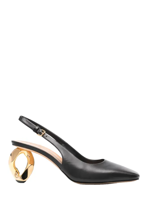 JW Anderson 65mm Chain-heel Pumps - Black