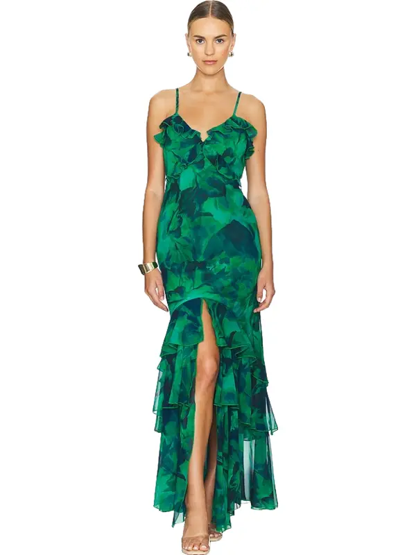 RUNAWAY THE LABEL Namari Maxi Dress - Calista Green