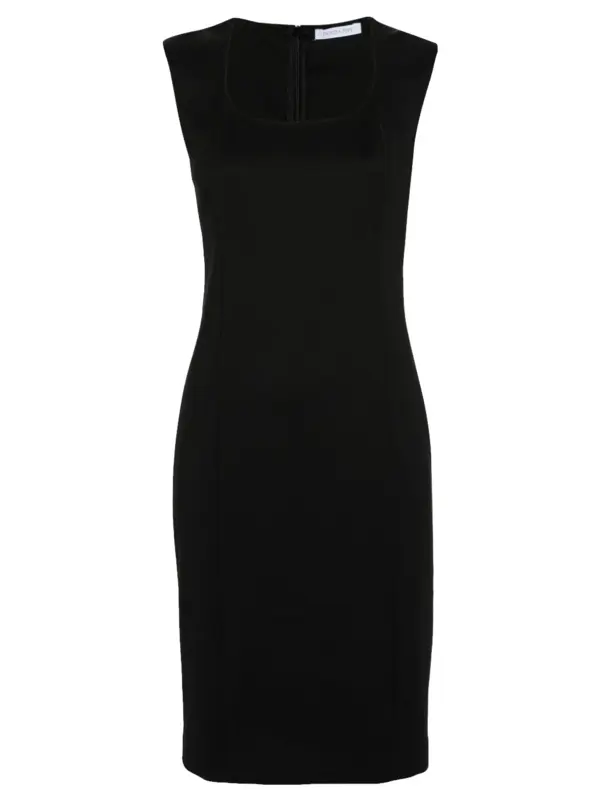 Patrizia Pepe Fly-motif Midi Dress - Black