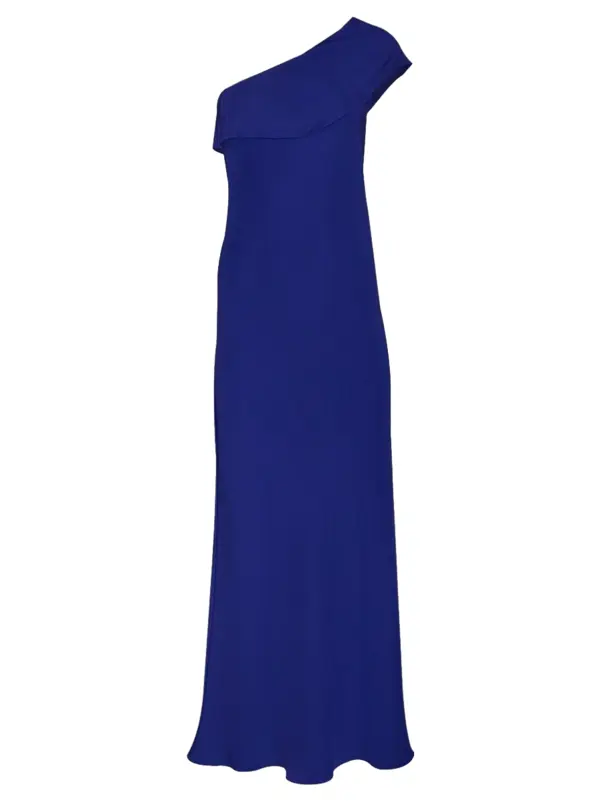 PETER COHEN Draped Petal Gown - Blue