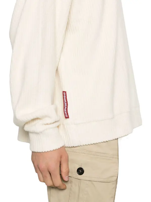 Dsquared2 Ribbed Sweater - Neutrals