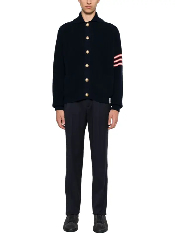 Bally Logo-engraved Buttons Cardigan - Blue