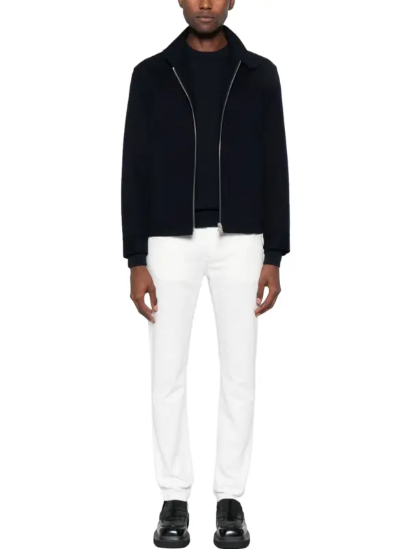 ROBERTO COLLINA Fisherman's-knit Sweater - Blue
