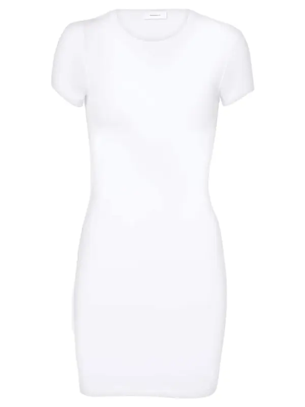 Wardrobe.NYC Cotton Jersey Minidress - White