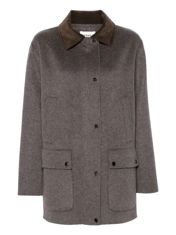 P.a.r.o.s.h Felted Wool Coat - Brown