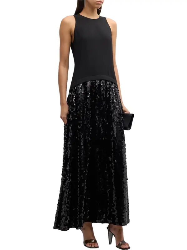 SIMONMILLER Memphis Sequin Maxi Dress - Black