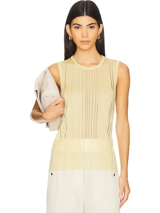 Helmut Lang Open Back Top - Butter