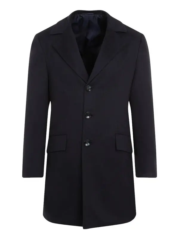 Kiton Cashmere Caban Coat - Blue