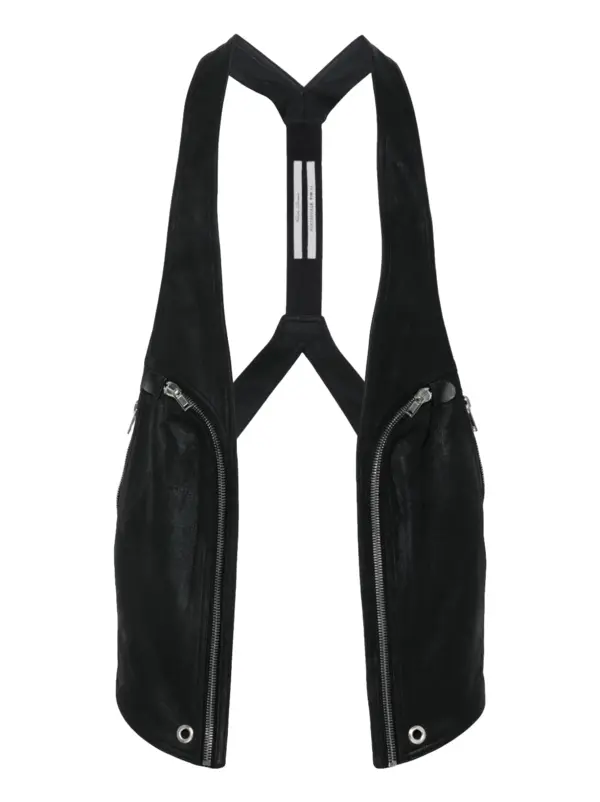 Rick Owens Bauhaus Lambskin Vest - Black