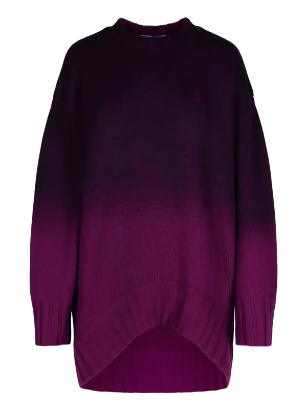 Attico Wool Blend Mini Dress - Violet