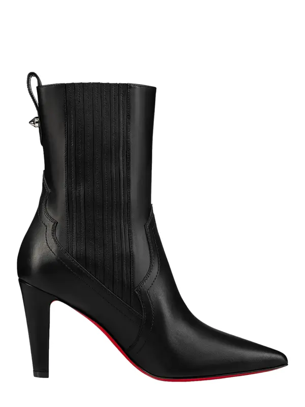 CHRISTIAN LOUBOUTIN Santigag Leather Chelsea Booties - Black