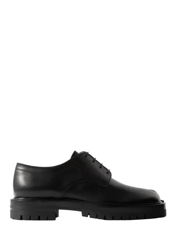 MAISON MARGIELA Tabi Split-toe Leather Derby Shoes - Black