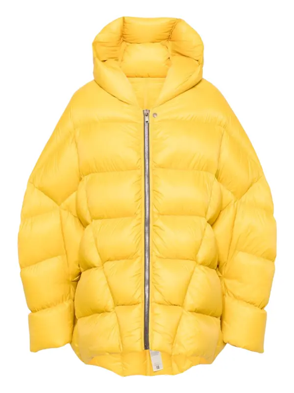 Rick Owens Peter Puffer Coat - Yellow