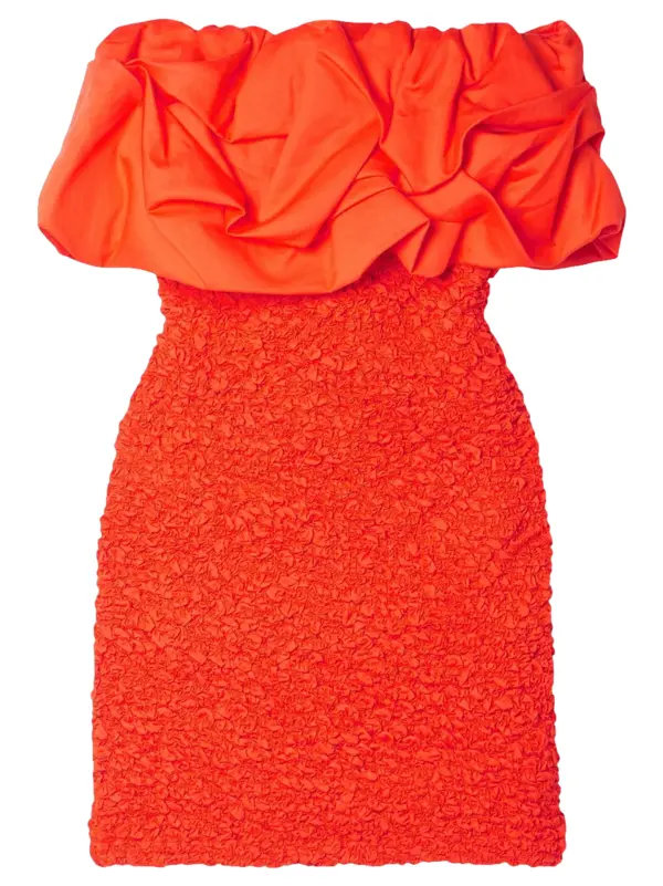 Mara Hoffman Kenza Strapless Mini Dress - Orange