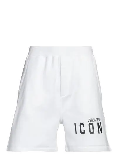 Dsquared2 Icon Relaxed Fit Shorts - White