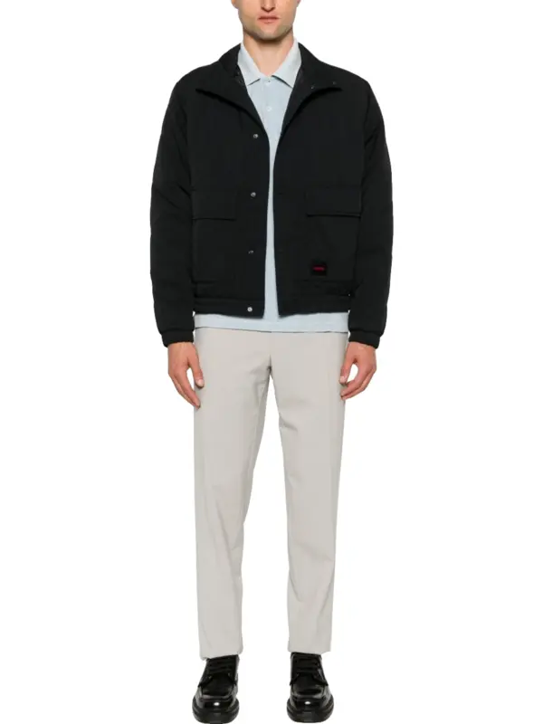 Hugo Boss Logo-tag Water-repellent Jacket - Black