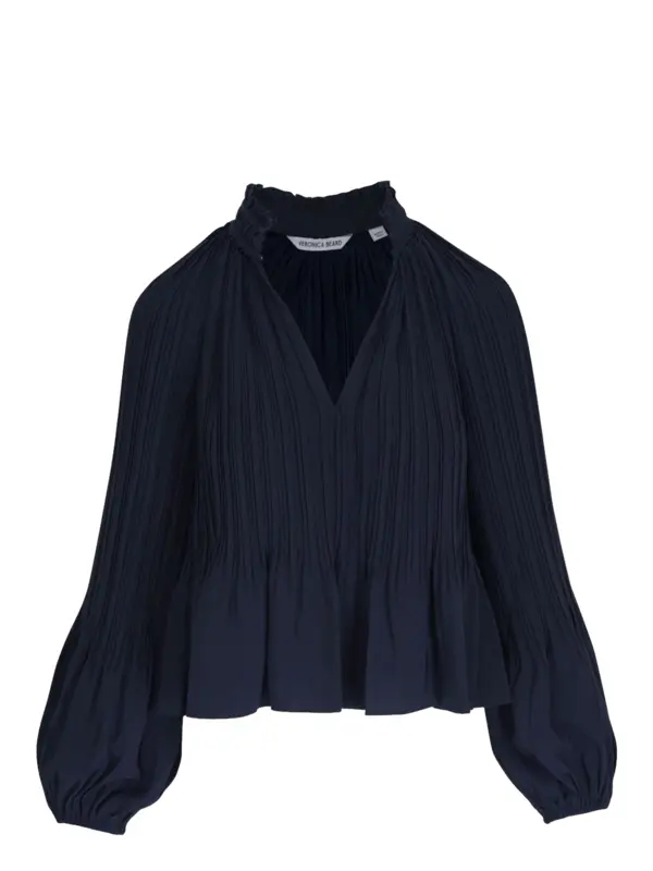 Veronica Beard Walker Blouse - Blue