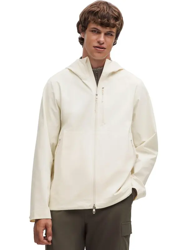 Lululemon City-to-hike Waterproof Jacket - Light Ivory